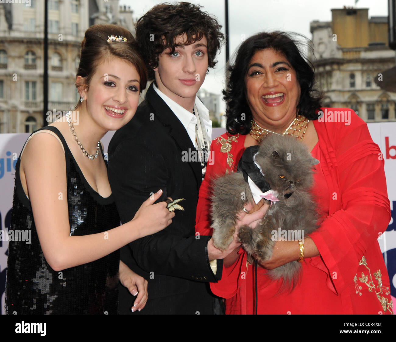 Georgia Groome, Gurinder Chadha et Aaron Johnson sur le UK Film ...