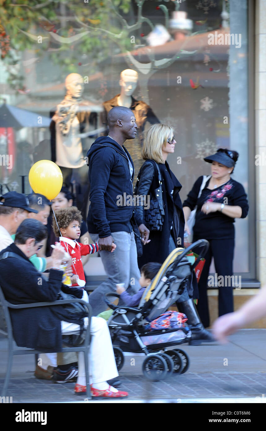 Heidi Klum, mari joint avec leur fils Johan de quitter le village après ...