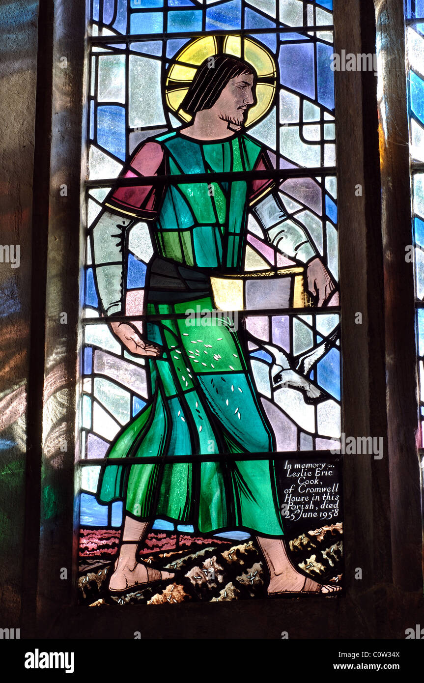 Le Semeur de vitraux, l'église de la Vierge Marie, Shipton Under ...