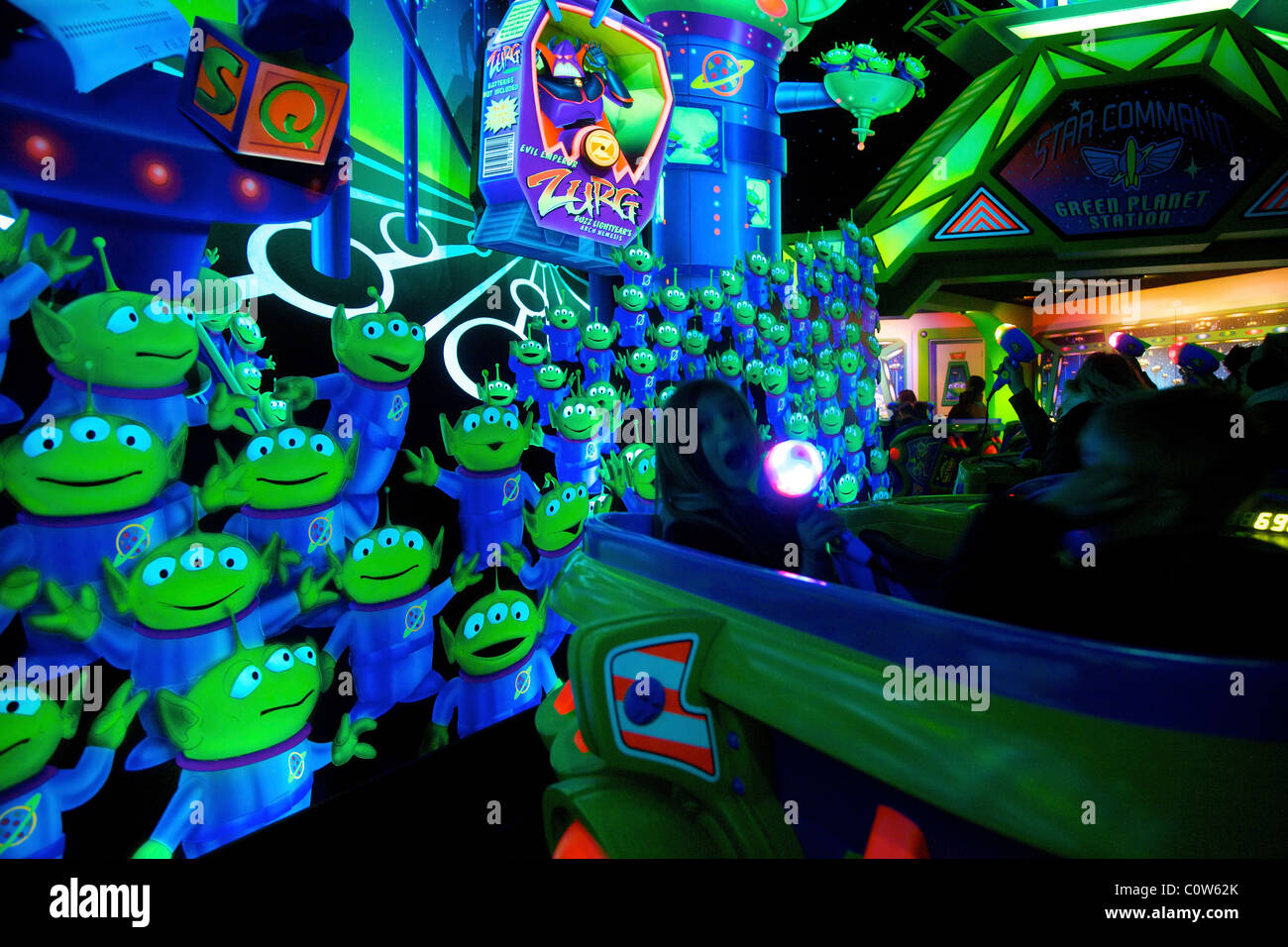 Buzz Lightyear Laser Blast ride at Disneyland Paris Photo Stock - Alamy