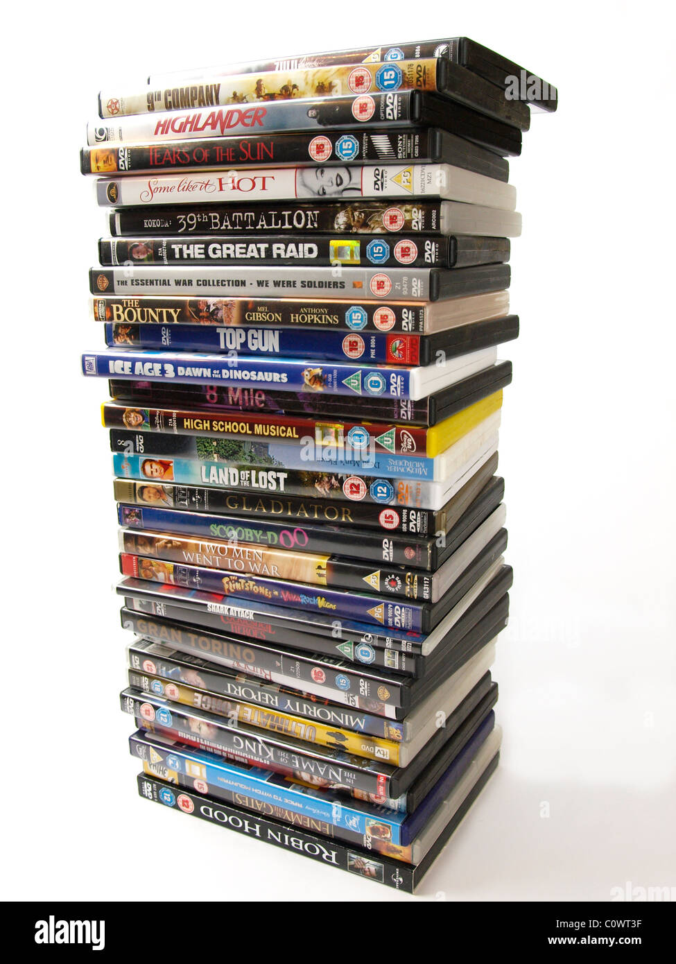 Pile of dvds Banque de photographies et d’images à haute résolution - Alamy