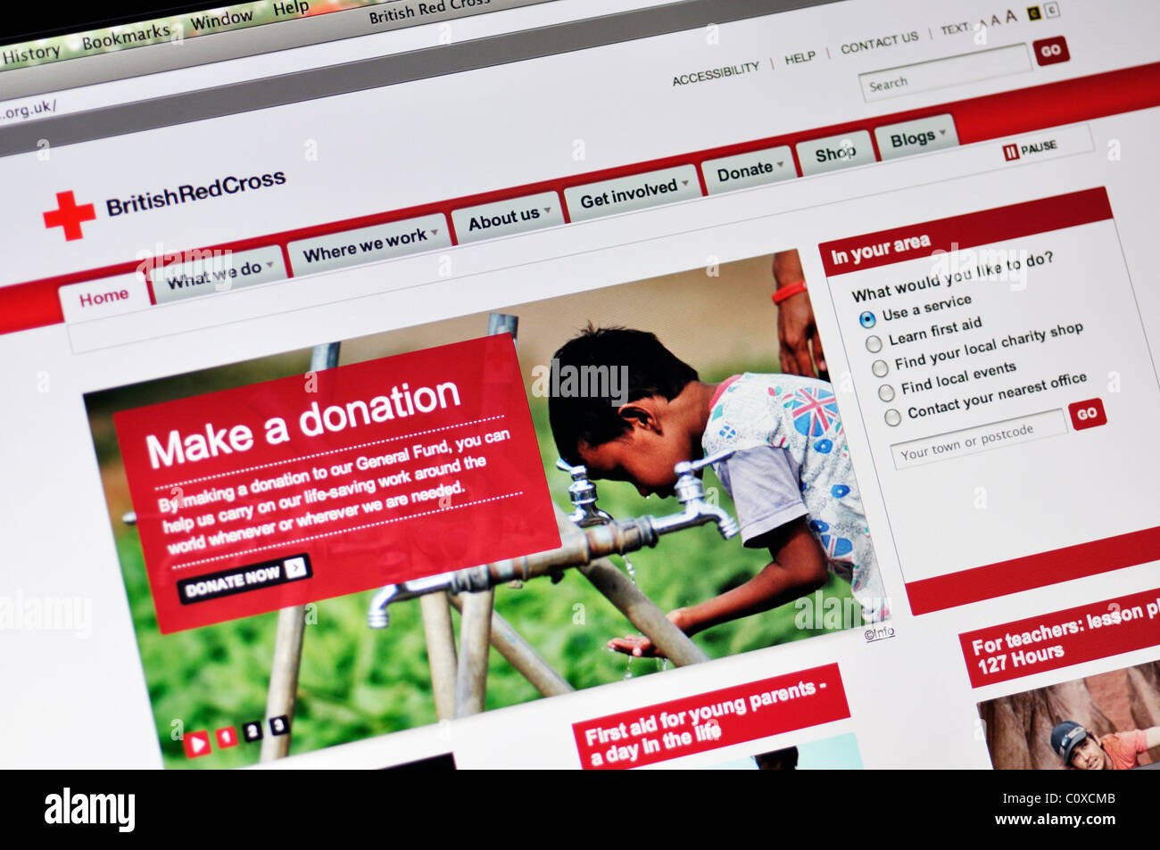 Organisation de secours britannique Banque de photographies et d’images ...