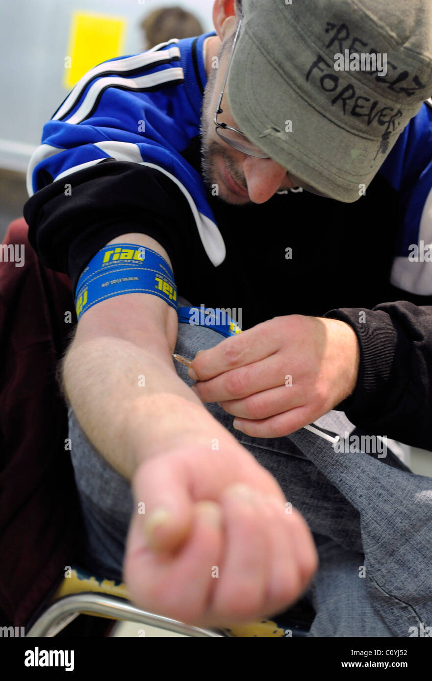 Seringue toxicomane Banque de photographies et d’images à haute ...
