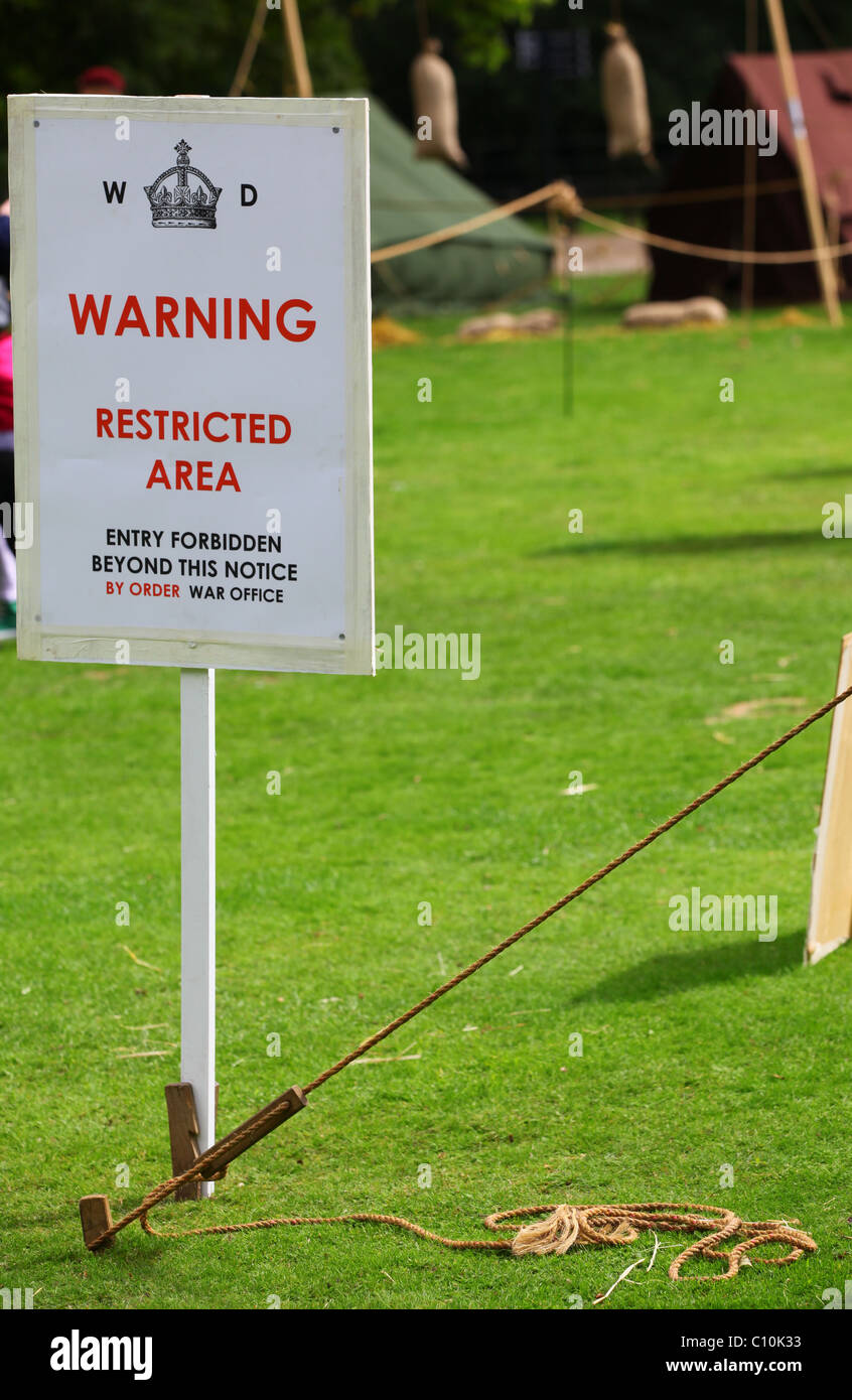 Zone militaire restreinte Banque de photographies et d’images à haute ...