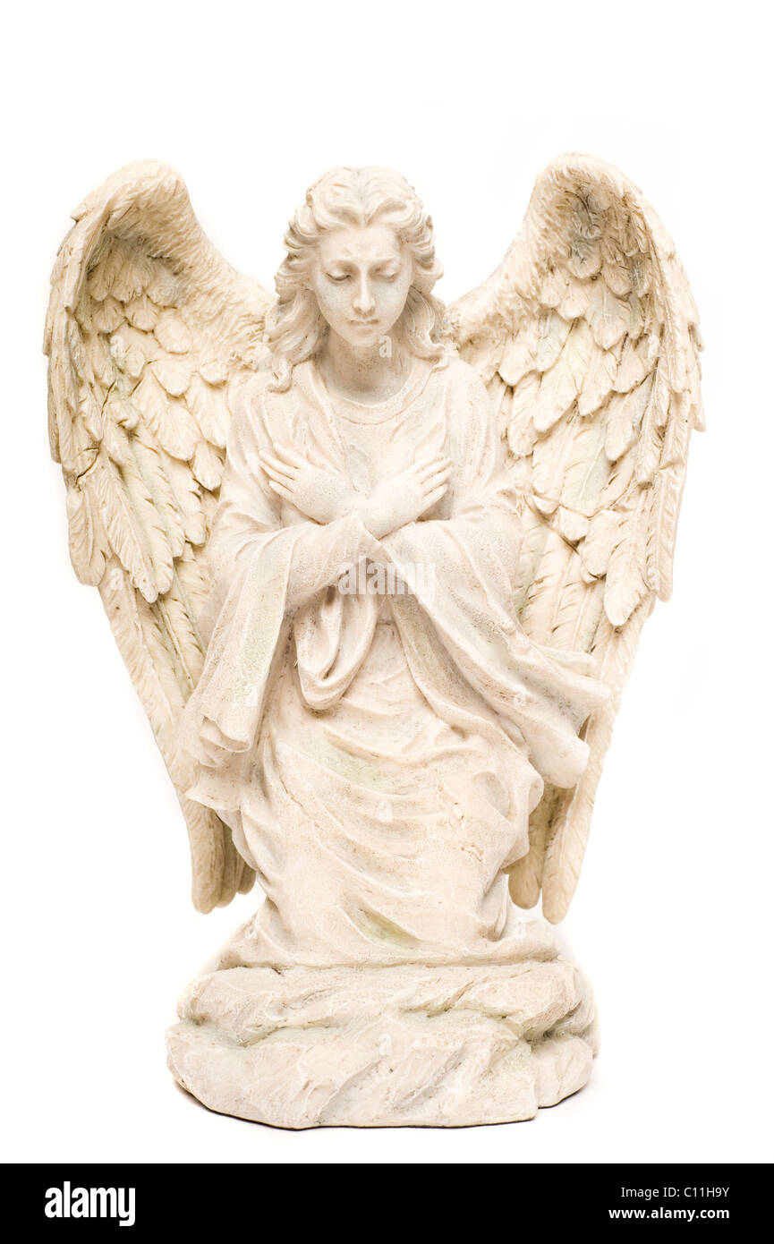 Praying angel statue Banque de photographies et d’images à haute ...