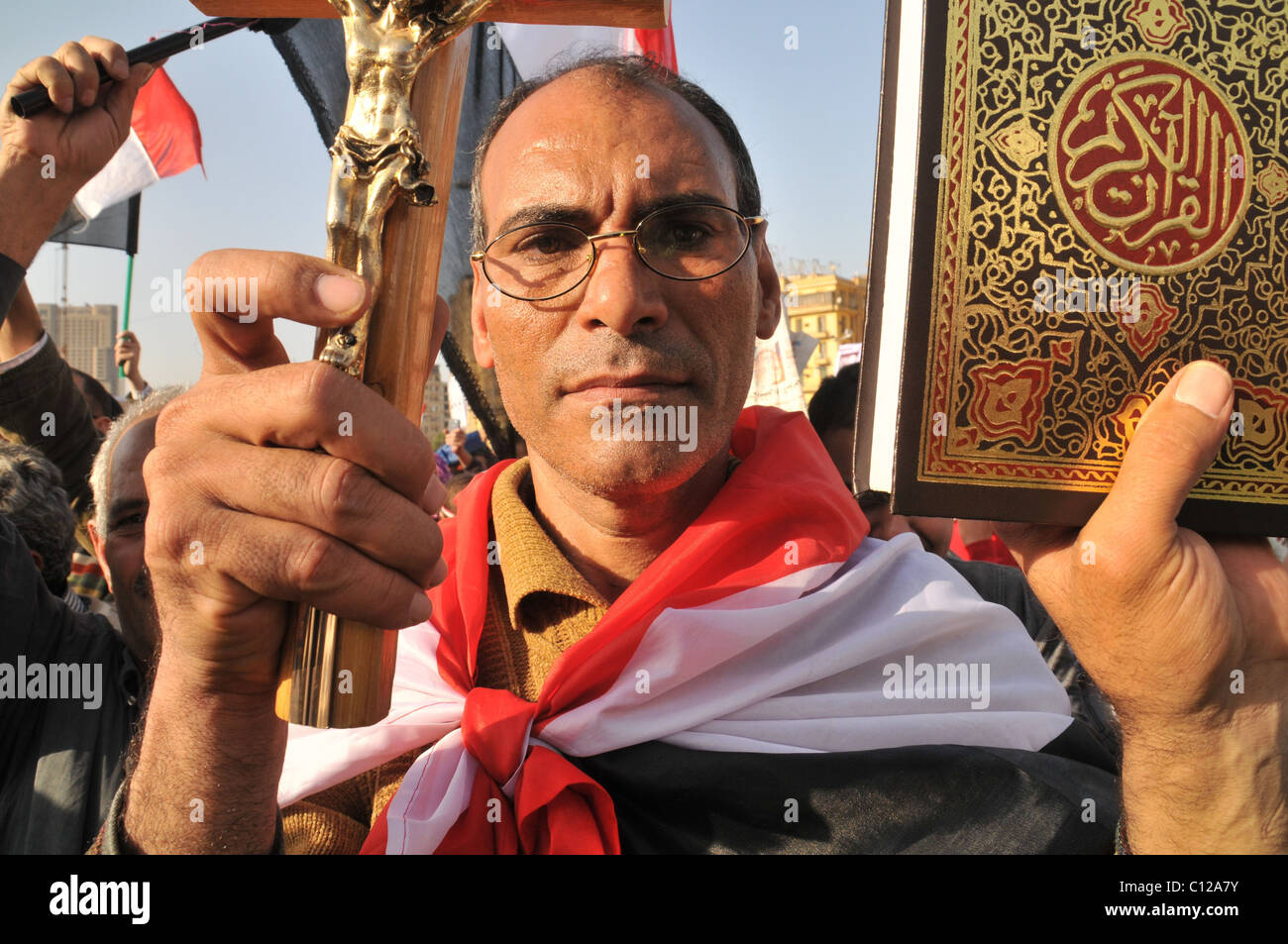 Scènes de célébration de la place Tahrir après la nomination du nouveau ...