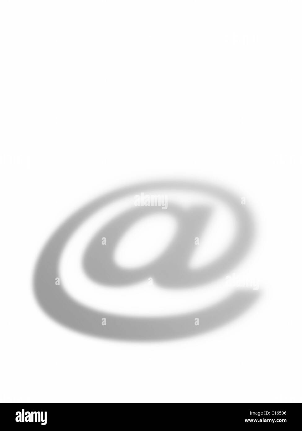 Avec une ombre Banque d'images noir et blanc - Alamy