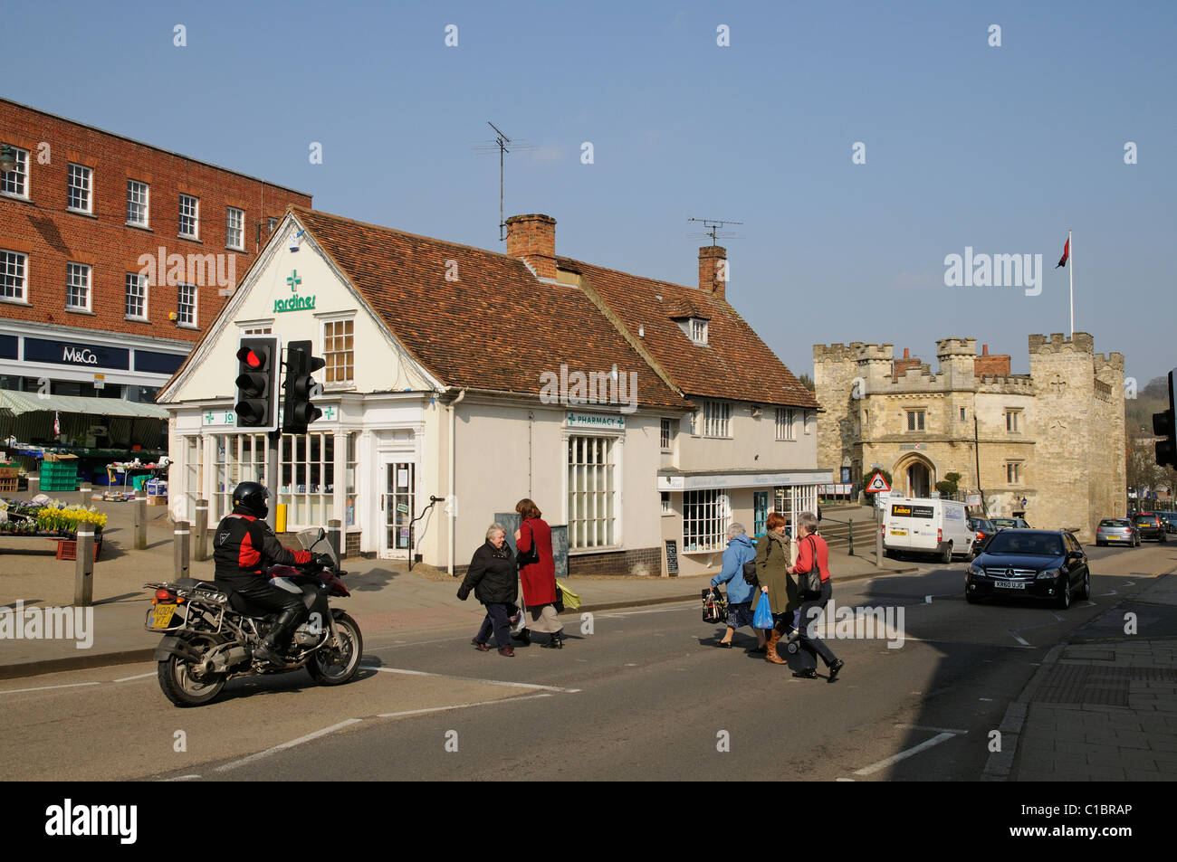 Buckingham town centre Banque de photographies et d’images à haute ...