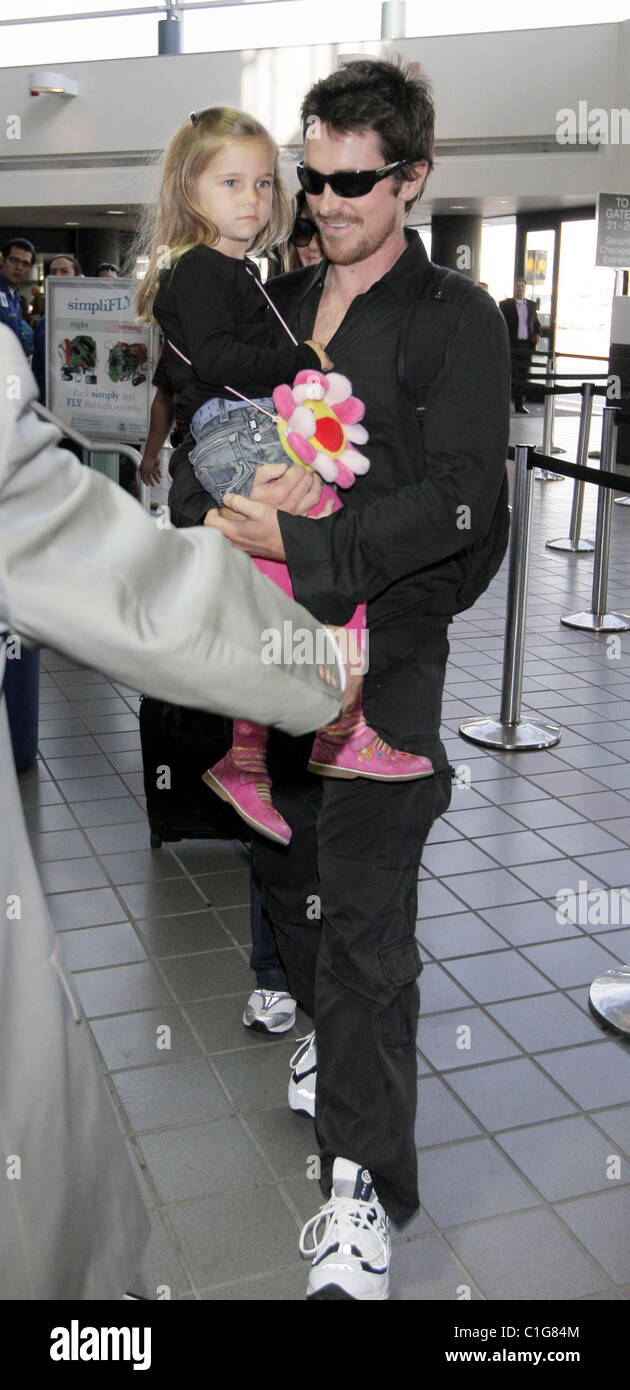 Christian bale and daughter emmeline bale Banque de photographies et d ...