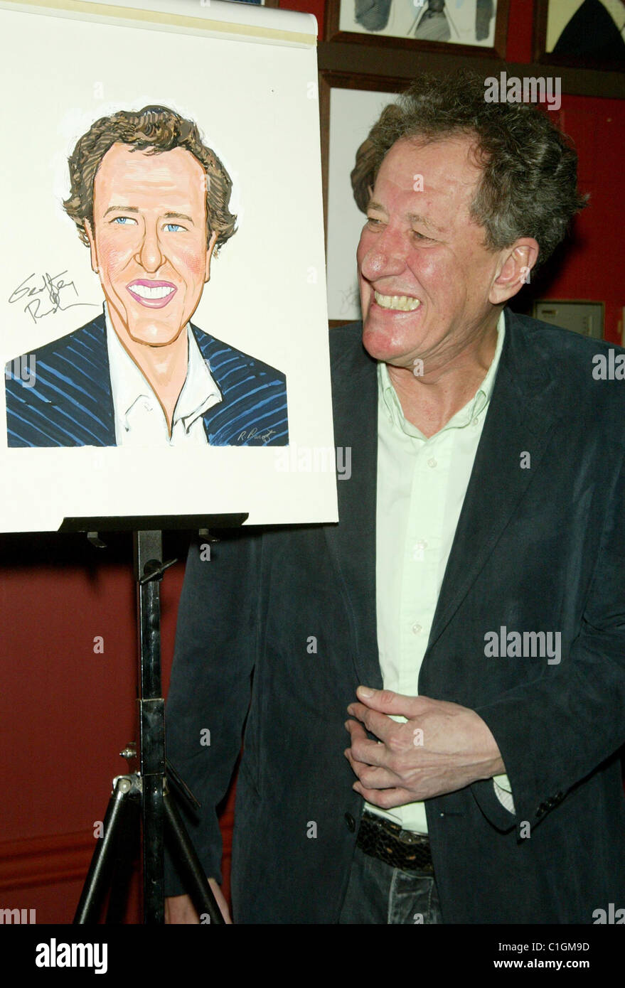Dévoilement du mur de la renommée de Geoffrey Rush caricature à Sardi's ...