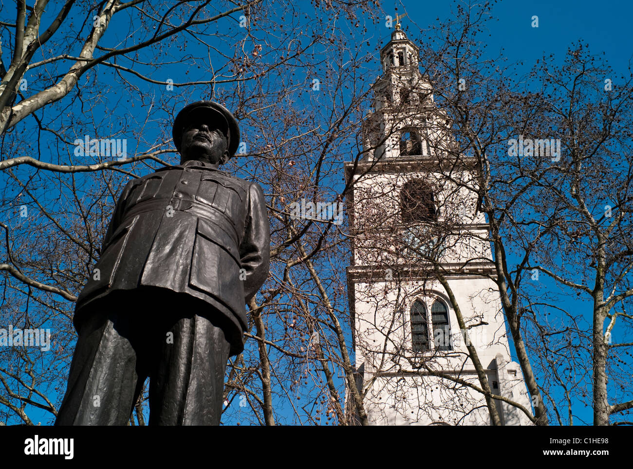 Statue de harris bombardier londonien Banque de photographies et d ...