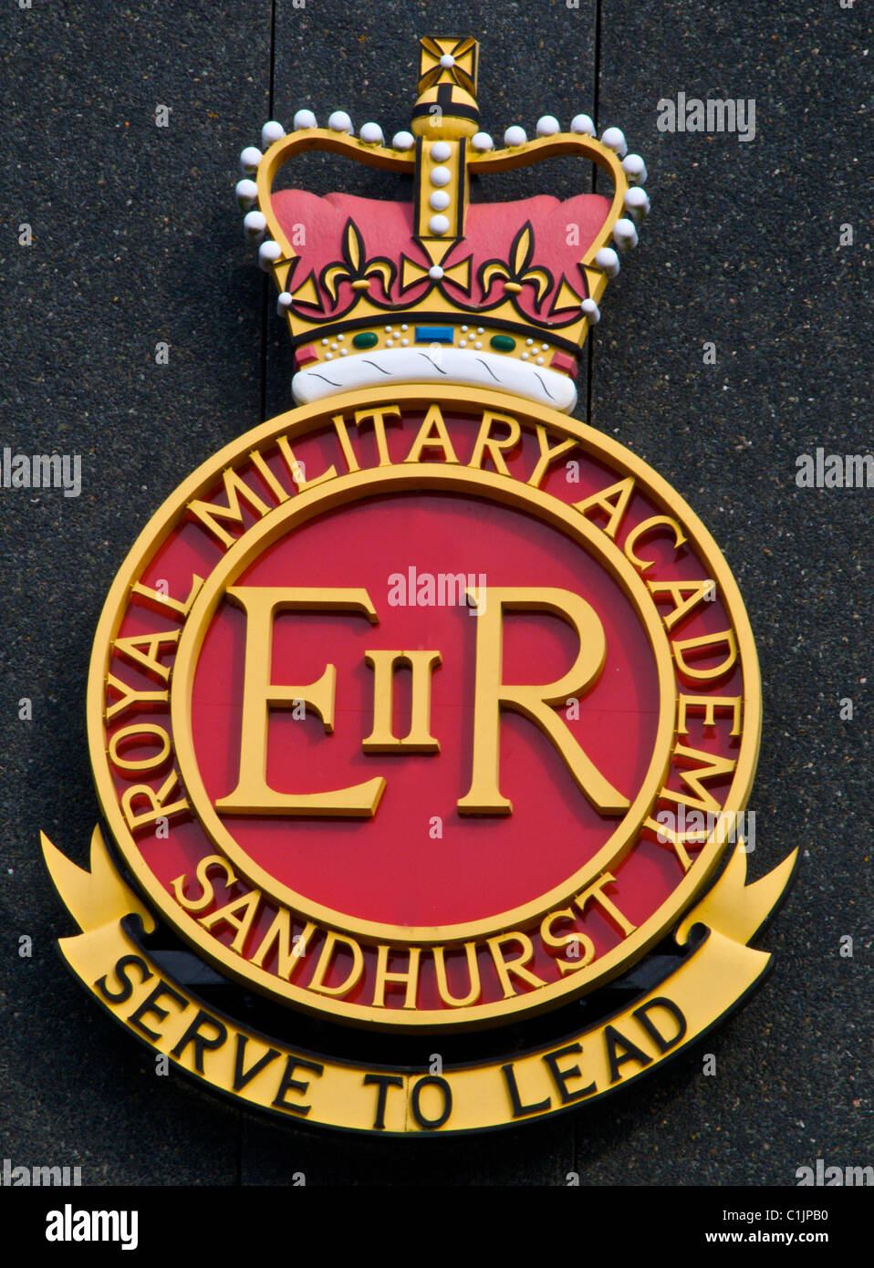 Insigne, emblème de l'Académie Royale Militaire de Sandhurst Photo ...