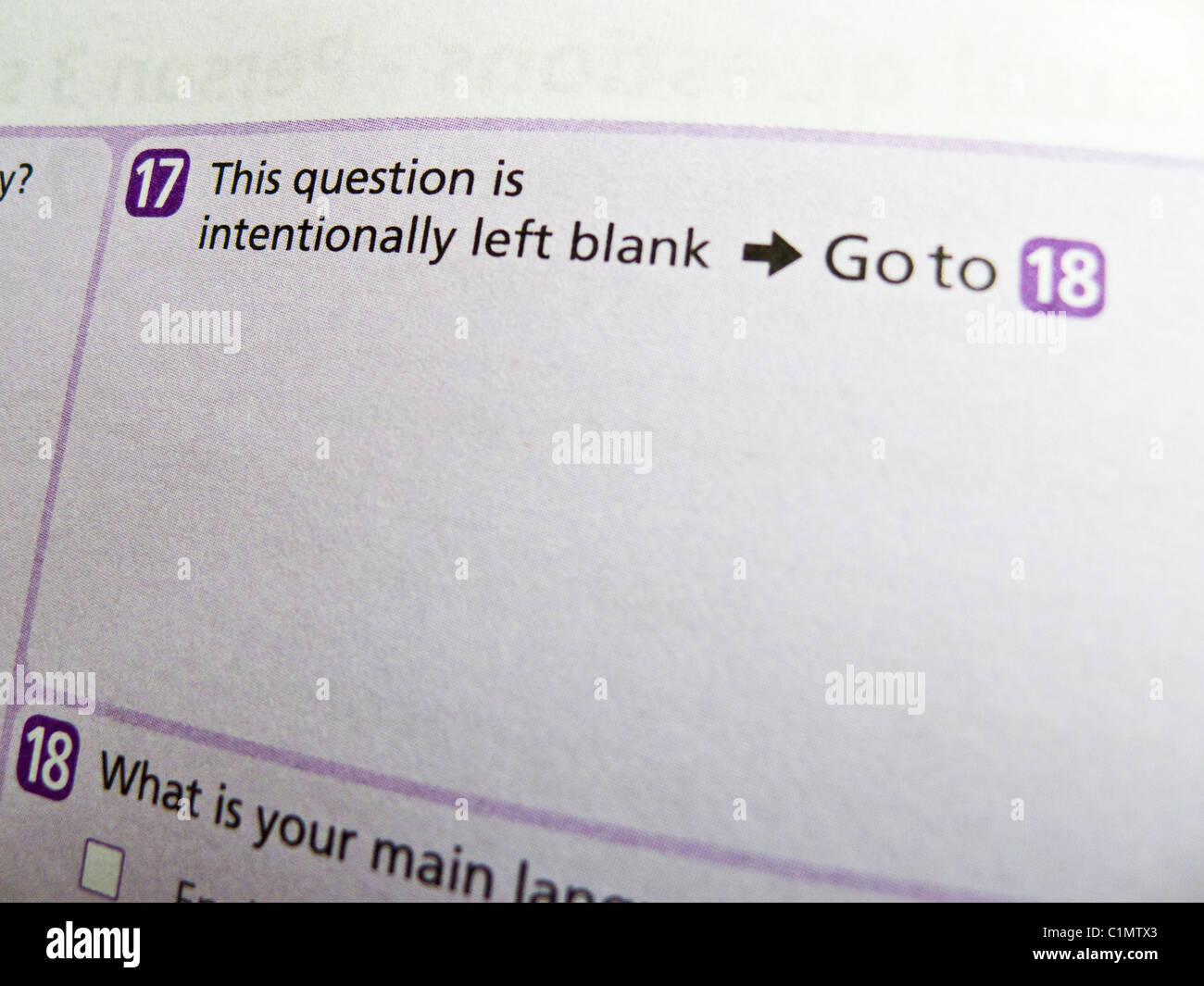 Question du recensement Banque de photographies et d’images à haute ...