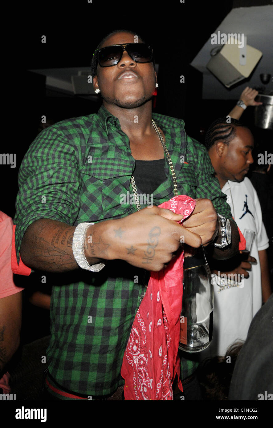 Ace Hood rappeur au Club Cinquième sur South Beach célébration de l ...