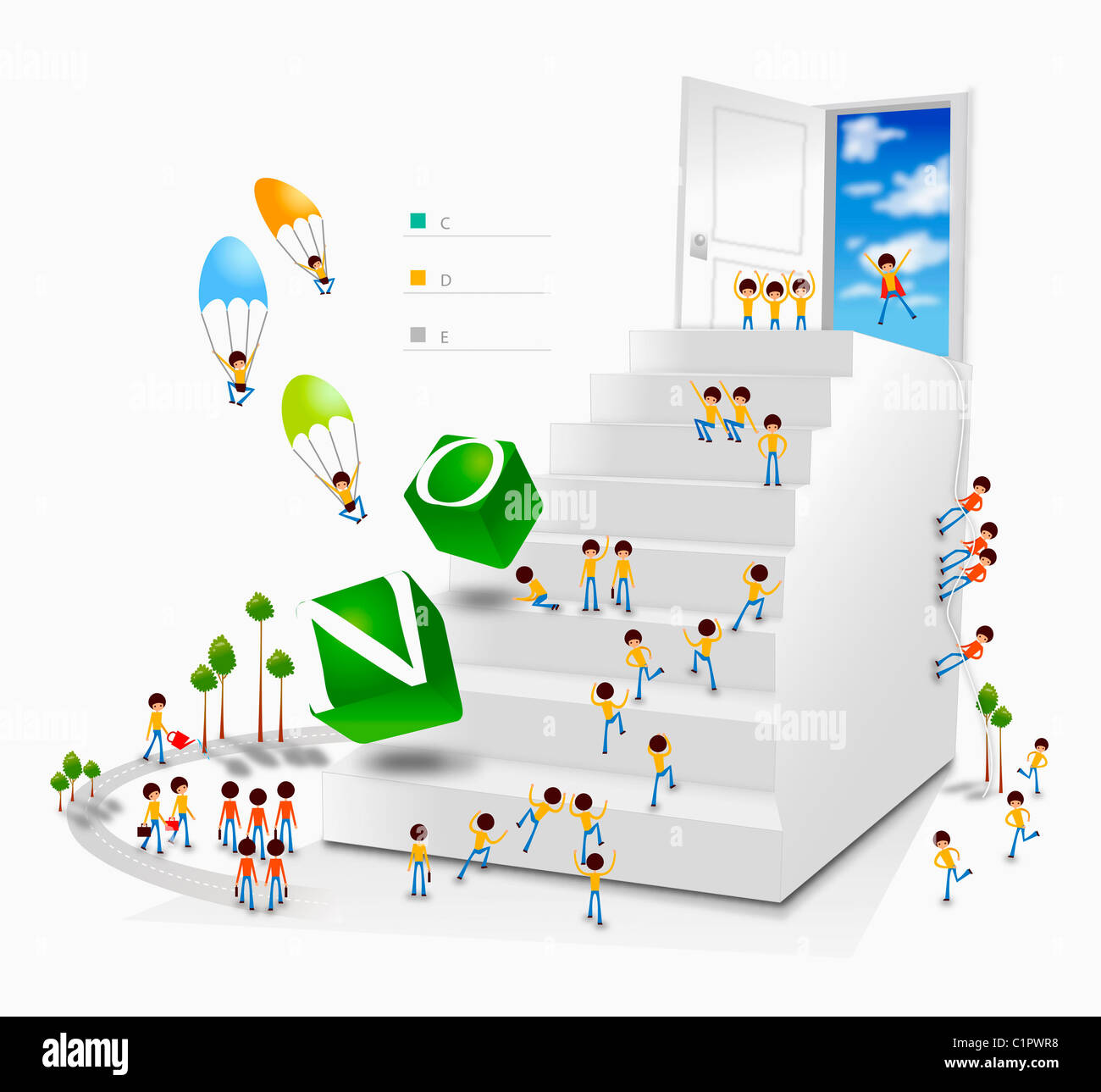 Différents types de schéma électrique Photo Stock - Alamy