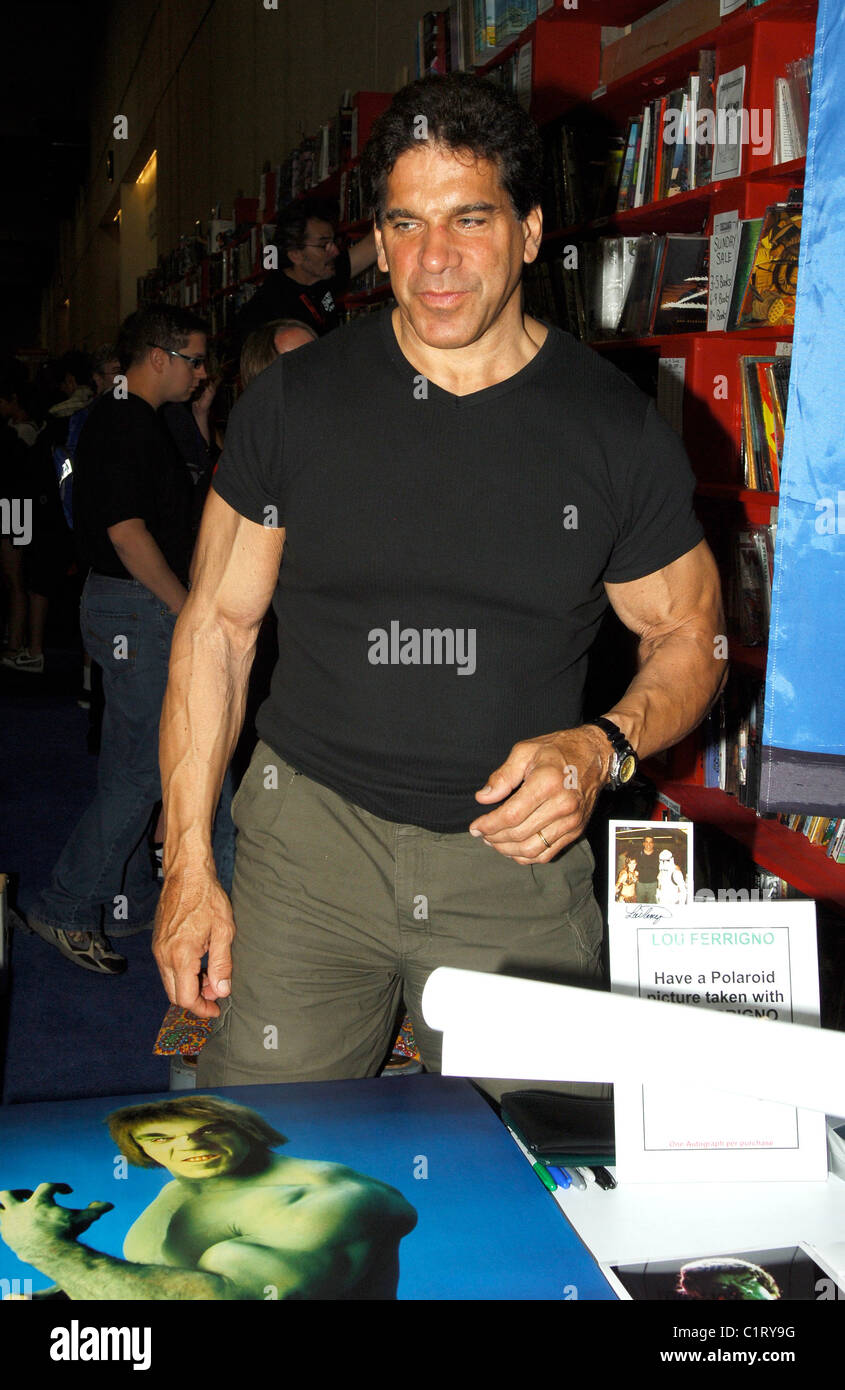 Incroyable hulk lou ferrigno au comic con international Banque de ...