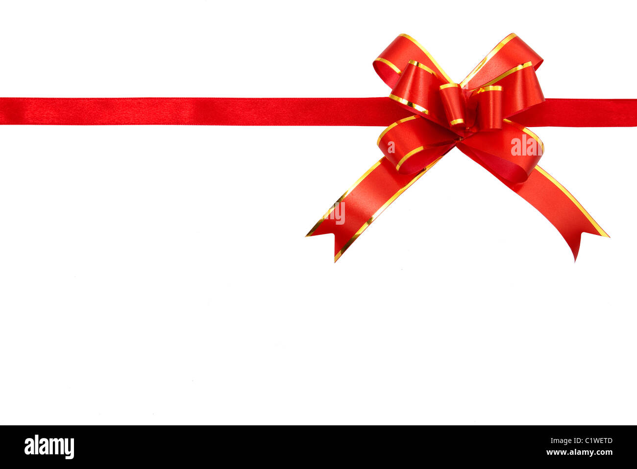 Ruban cadeau rouge Banque de photographies et d’images à haute ...