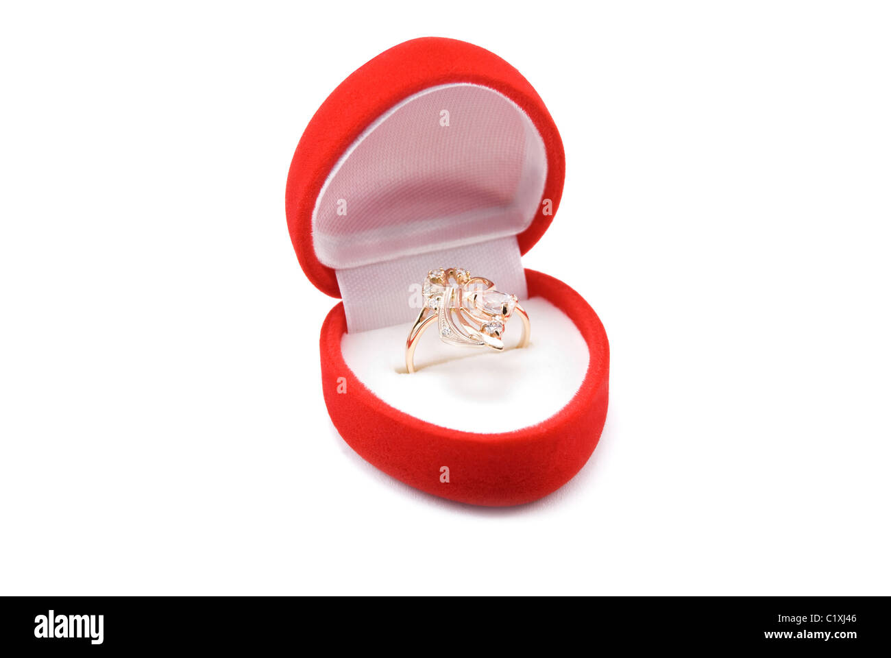Gold ring box Banque de photographies et d images a haute resolution Alamy