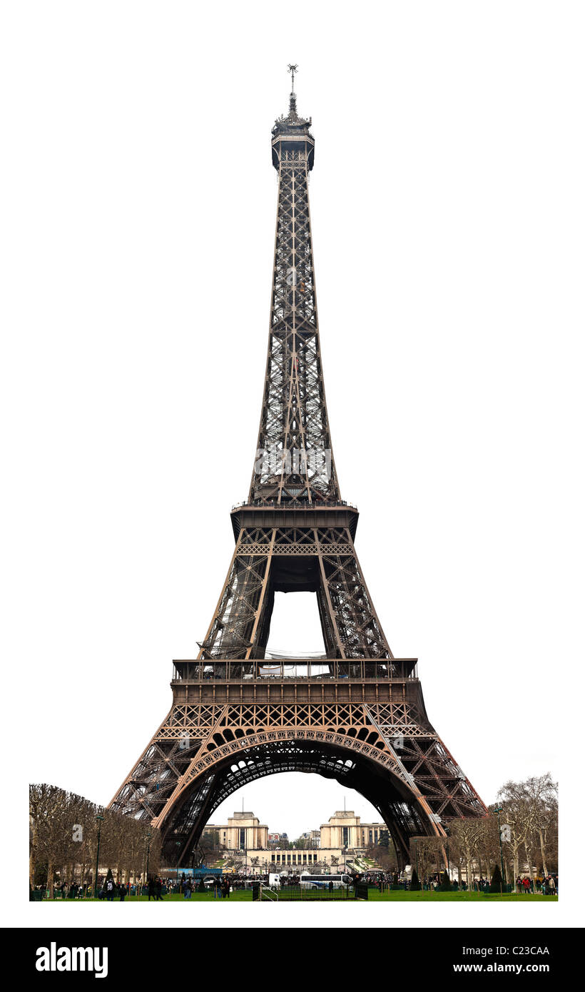 The eiffel tower cut out Banque de photographies et d’images à haute ...