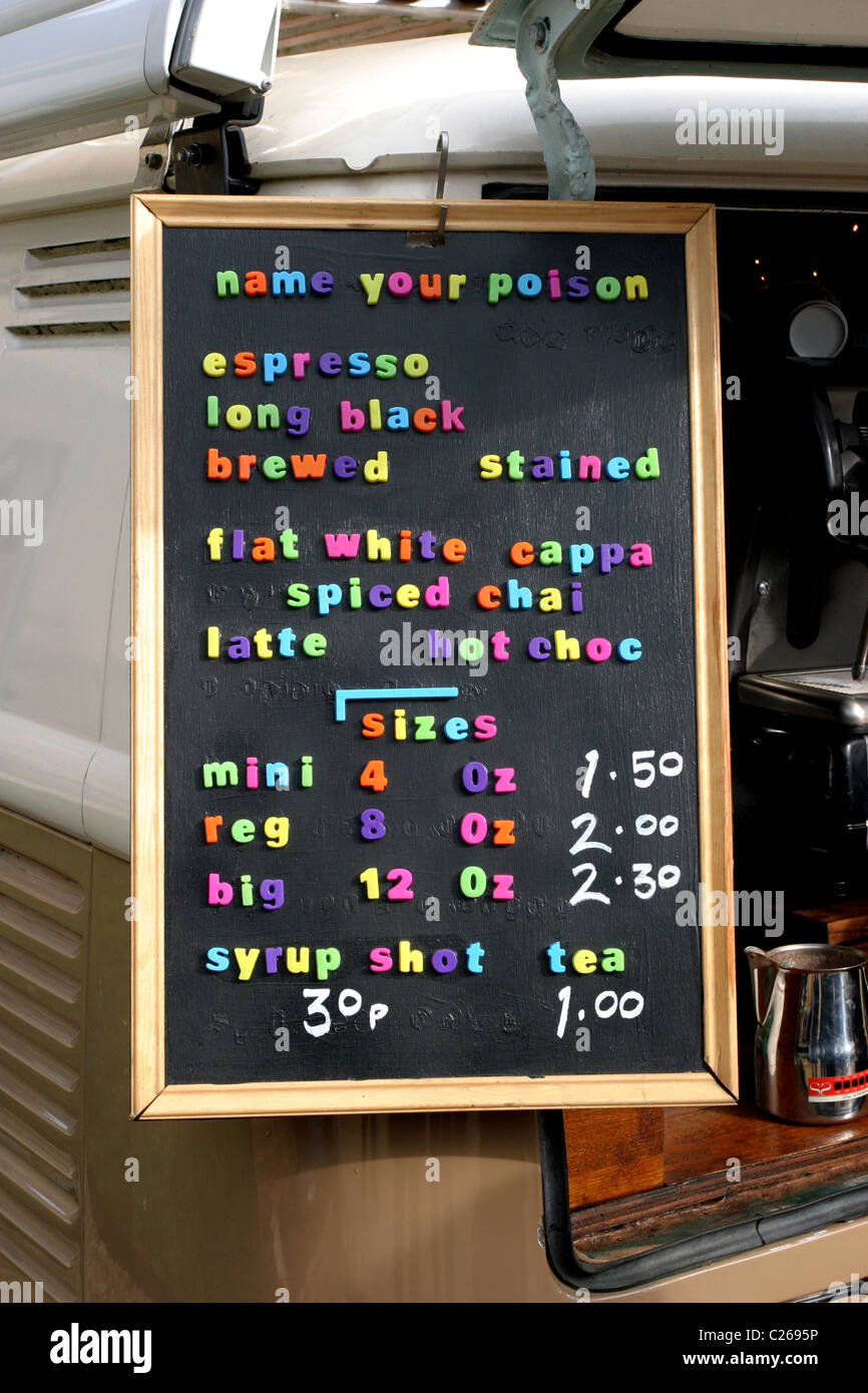 Menu du bar Banque de photographies et d’images à haute résolution - Alamy