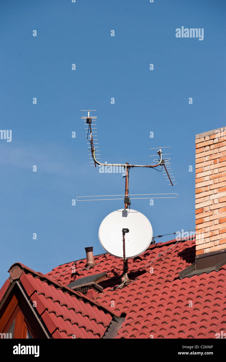 Antennes de diffusion par satellite Banque de photographies et d’images ...