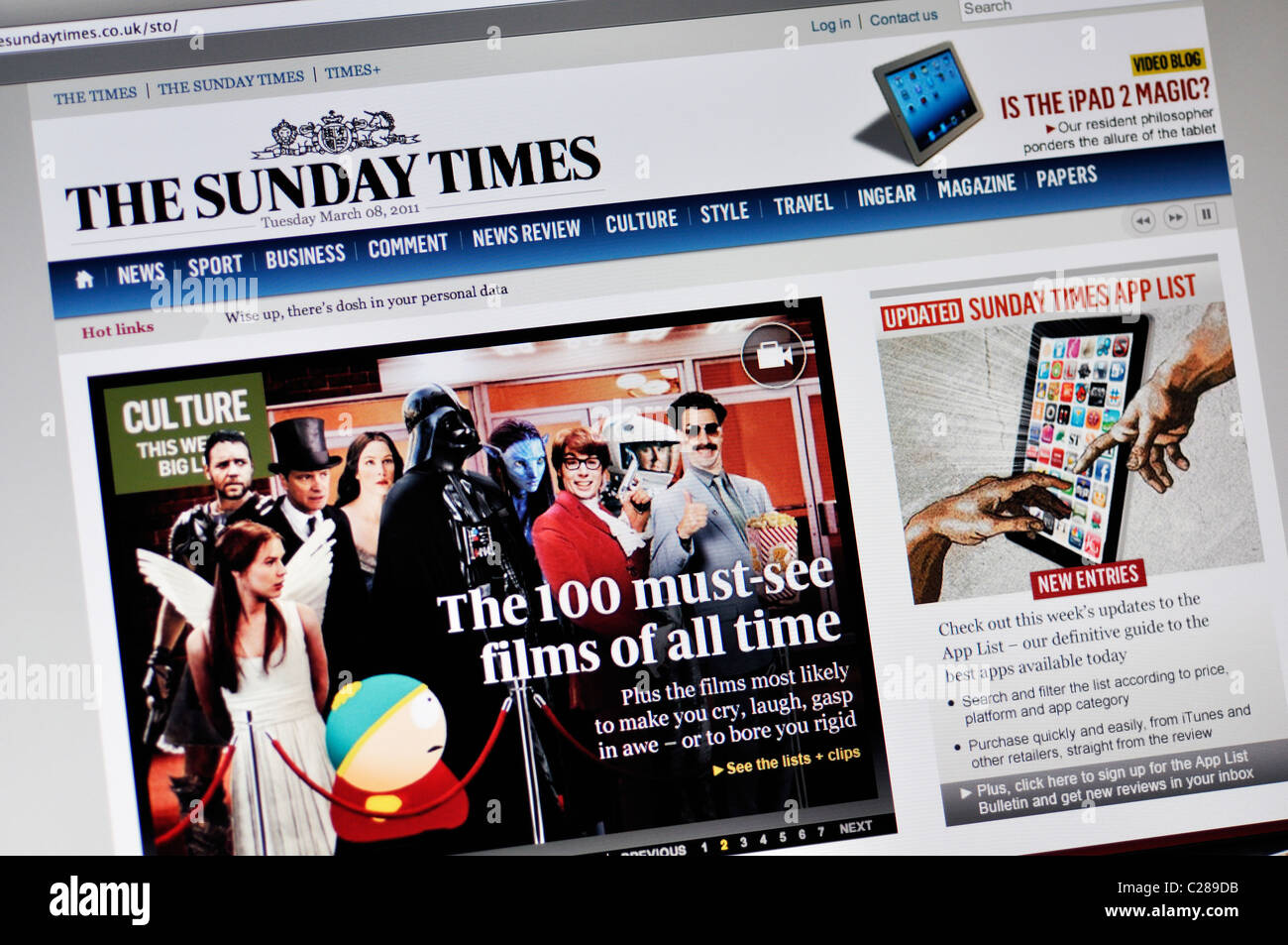 The sunday times newspaper Banque de photographies et d’images à haute ...