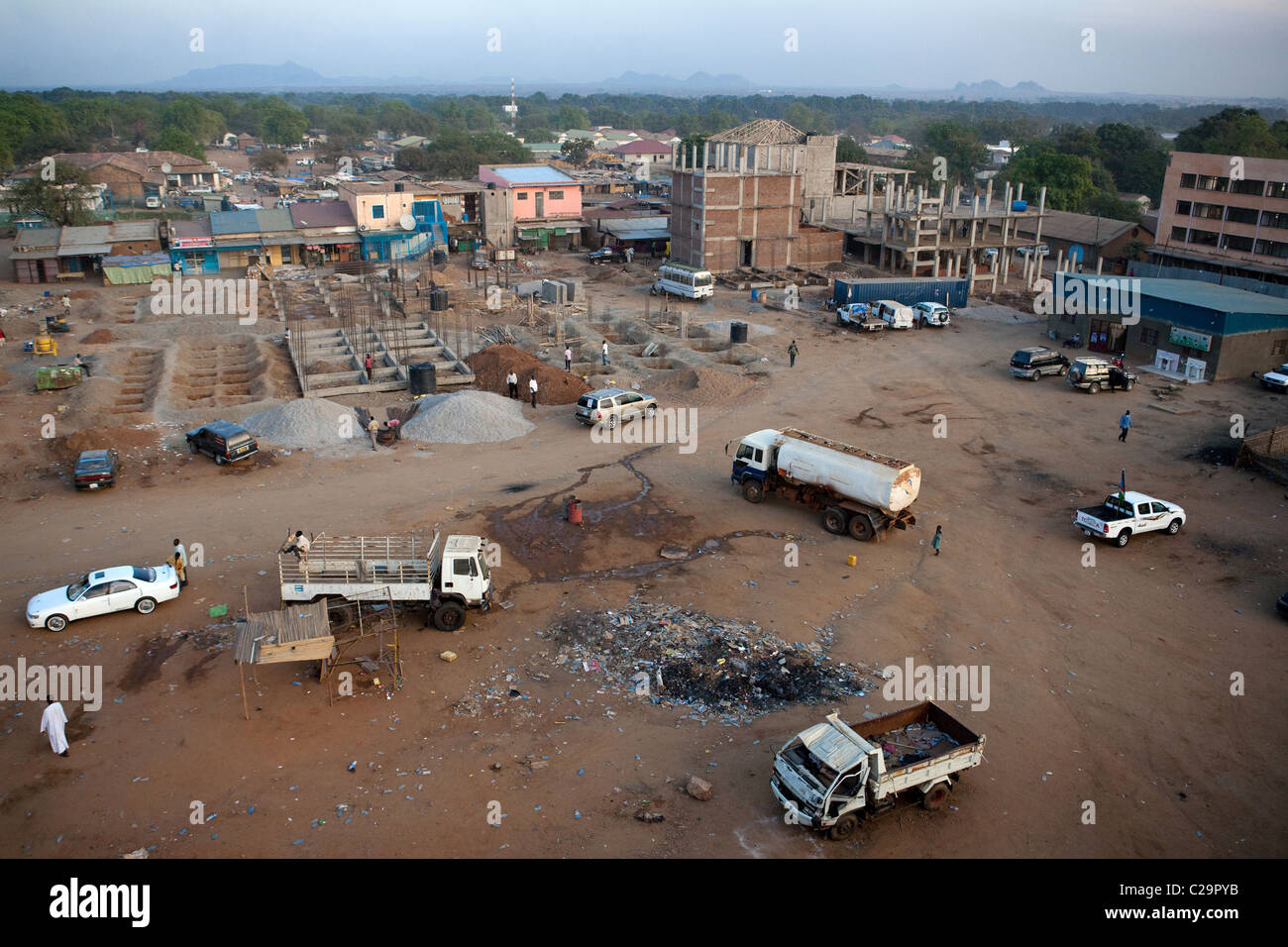 Vue aérienne de la ville de Juba Photo Stock - Alamy