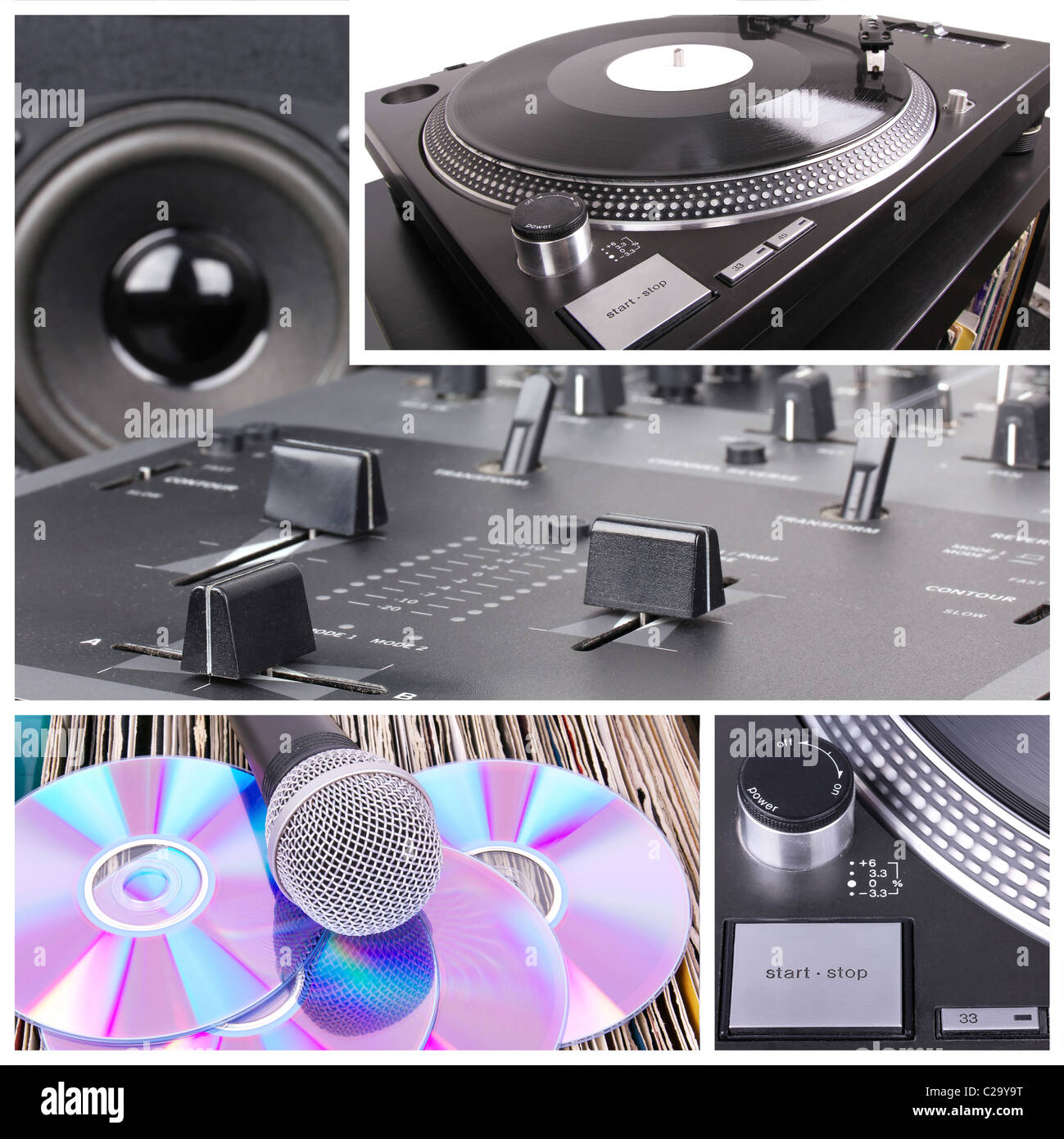 Dj collage Banque de photographies et d’images à haute résolution - Alamy