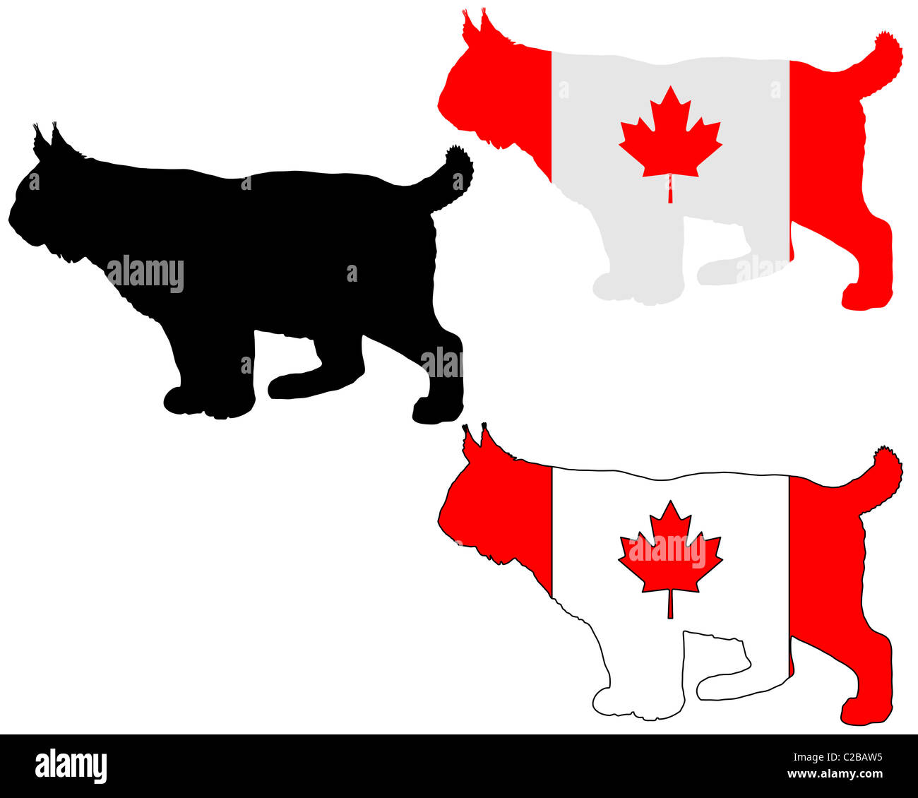 Drapeaux de Lynx Photo Stock - Alamy