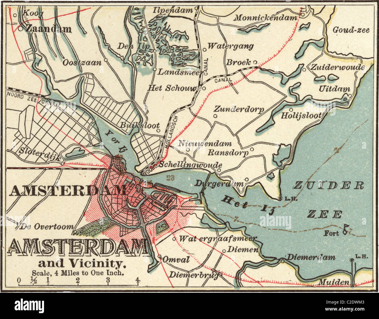 Mappa di amsterdam Banque de photographies et d’images à haute ...