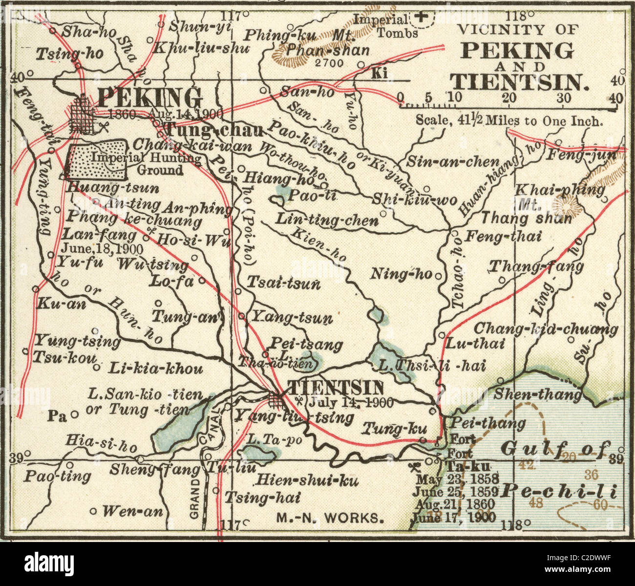 Map of peking Banque de photographies et d’images à haute résolution ...