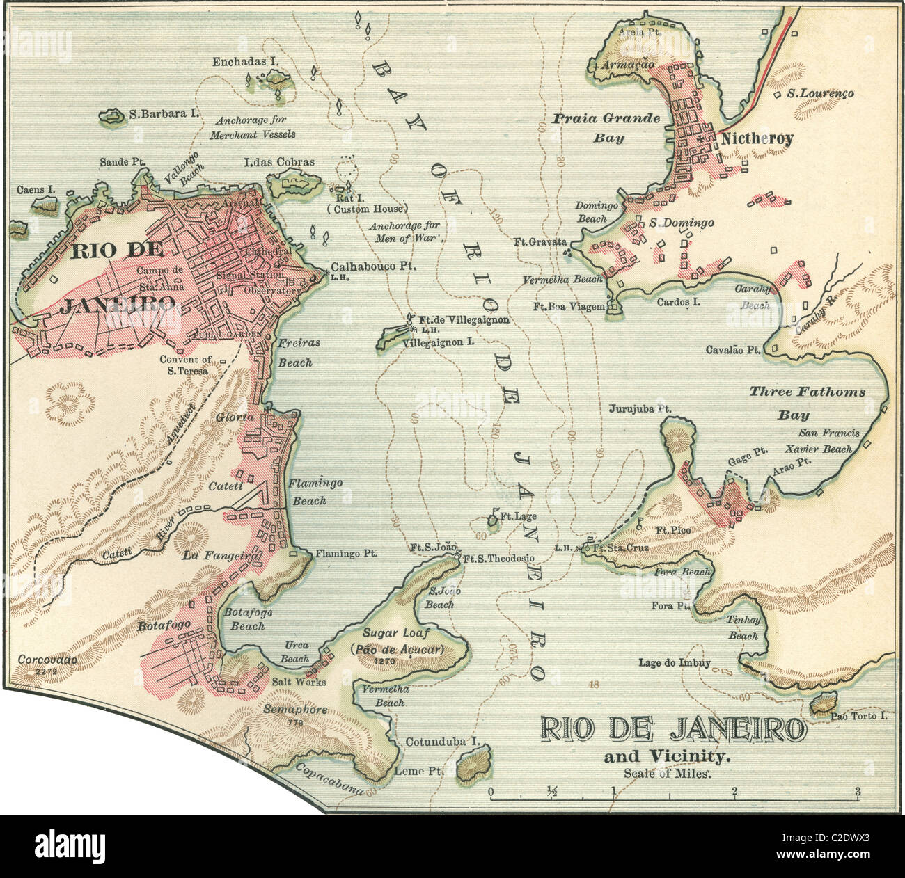 Rio de janeiro map Banque de photographies et d’images à haute ...