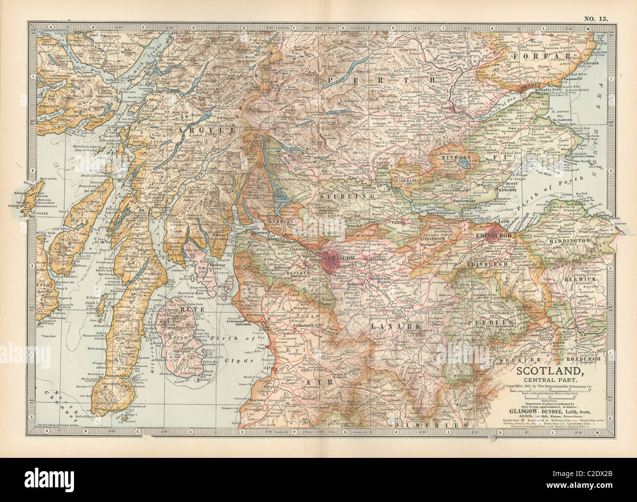 Scotland map Banque de photographies et d’images à haute résolution - Alamy