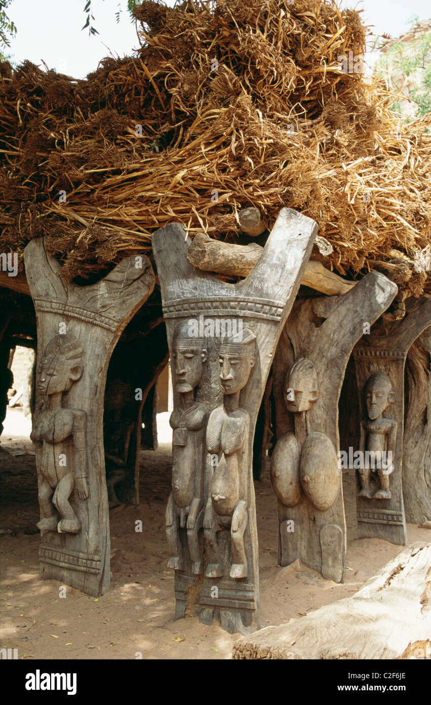 Pays Dogon MALI Village Ende Photo Stock - Alamy