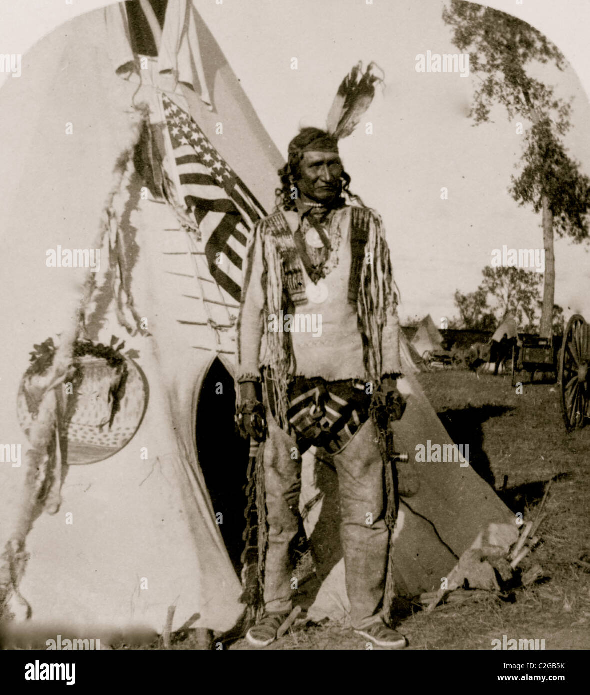 Sioux indians tepee Banque de photographies et d’images à haute ...