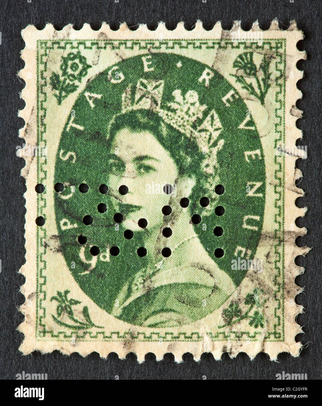 Timbre poste du royaume uni reine Banque de photographies et d’images à ...