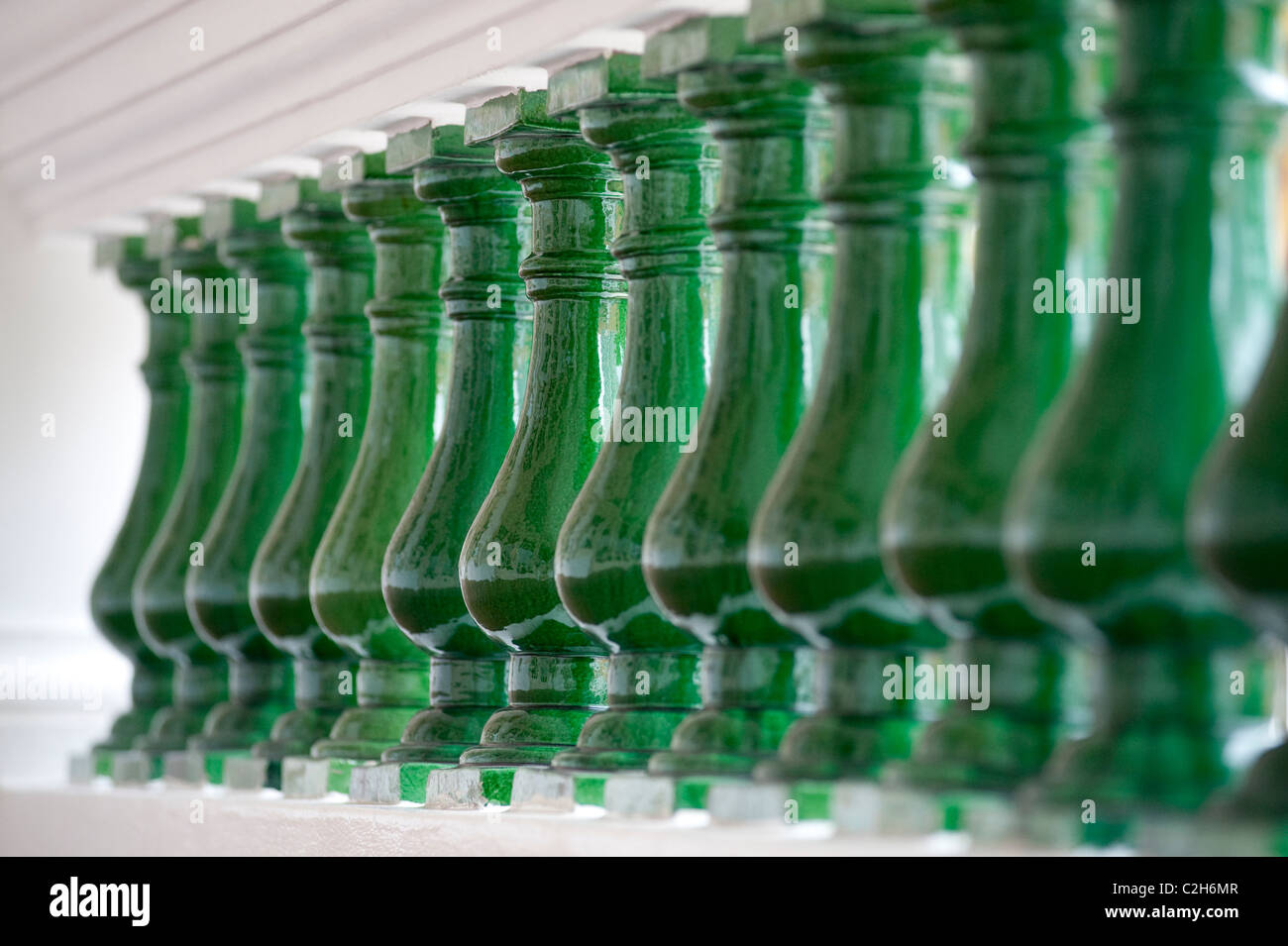 Glazed balustrade Banque de photographies et d’images à haute ...