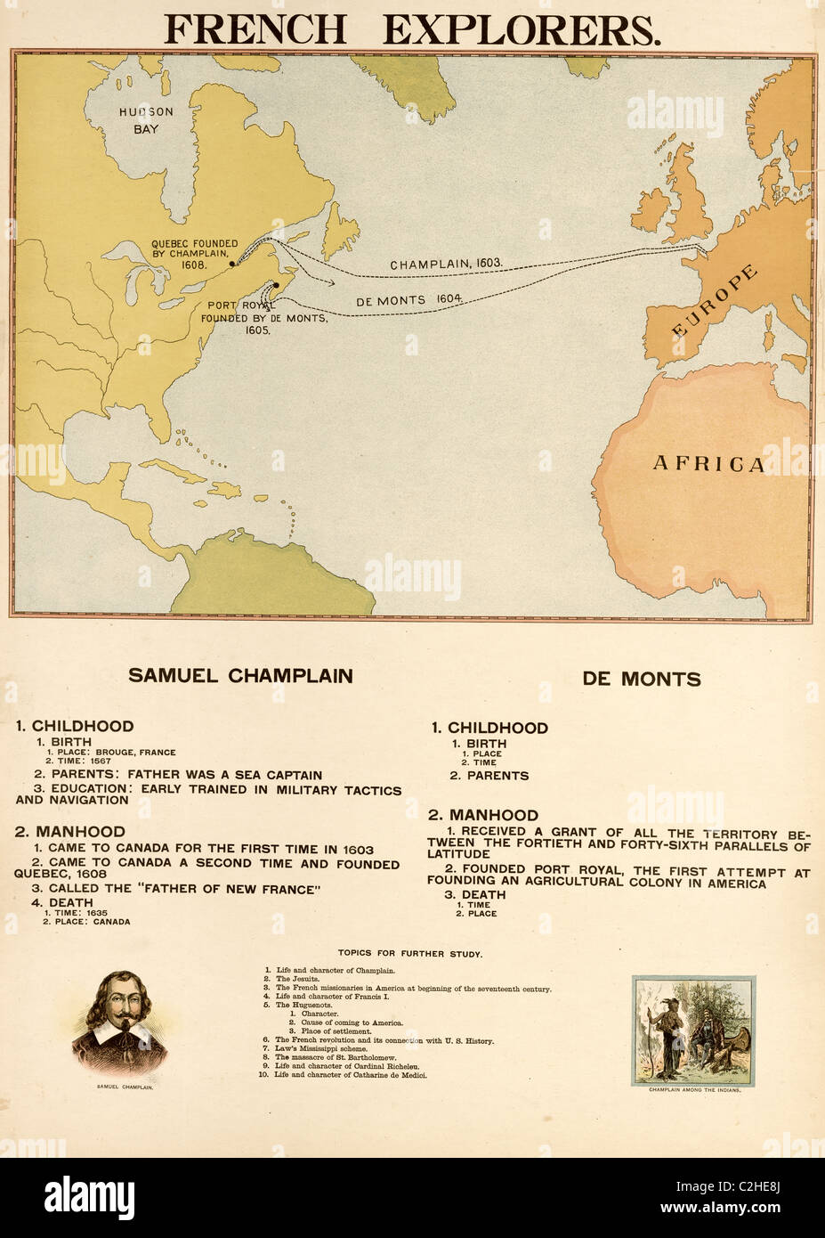 Explorateurs français Banque de photographies et d’images à haute ...