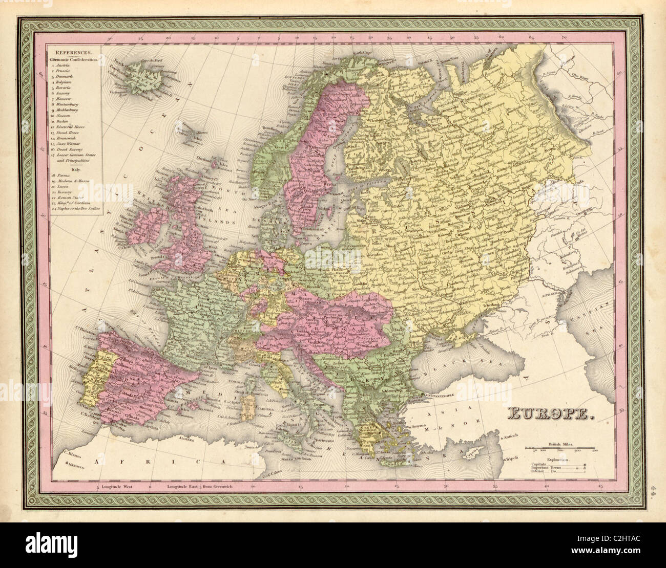 Maps of europe Banque de photographies et d’images à haute résolution ...