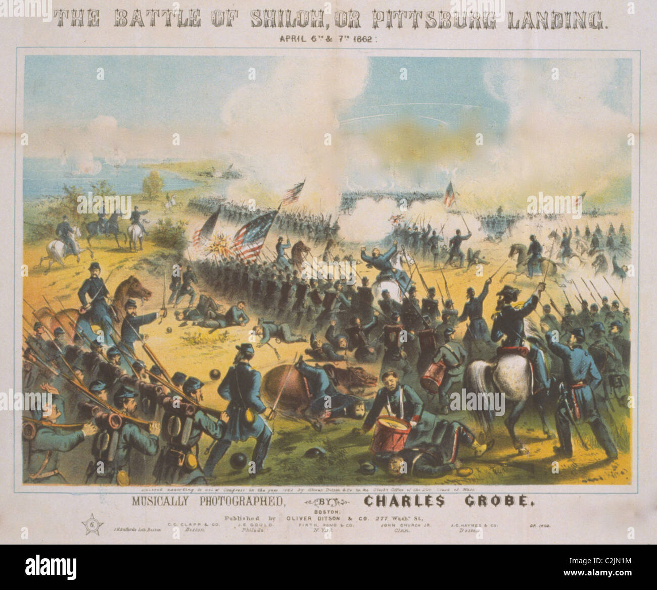 La bataille de Shiloh, ou Pittsburg Landing, 6 avril et 7 novembre 1862 ...