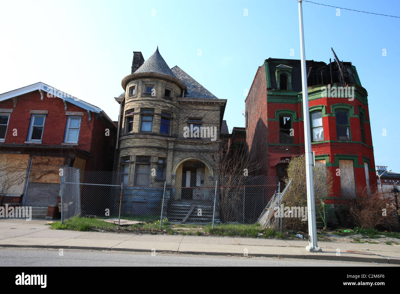 Detroit abandoned houses Banque de photographies et d’images à haute ...