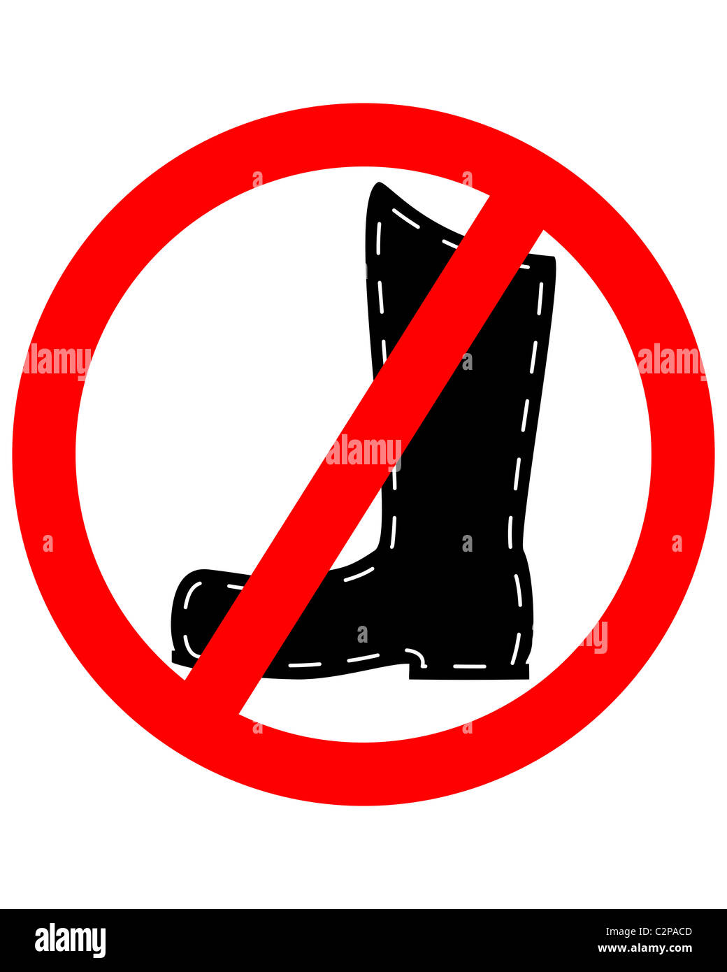 Interdiction de chaussure Banque de photographies et d’images à haute ...