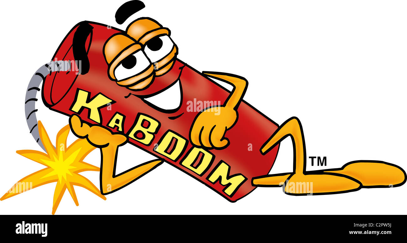 Cartoon Fire Cracker de bâton de dynamite Photo Stock - Alamy