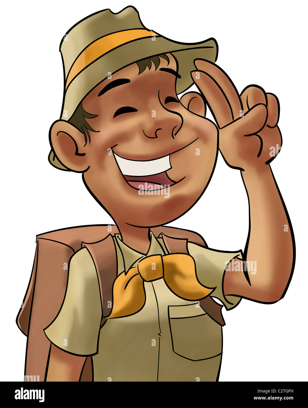Cartoon scout Banque de photographies et d’images à haute résolution ...