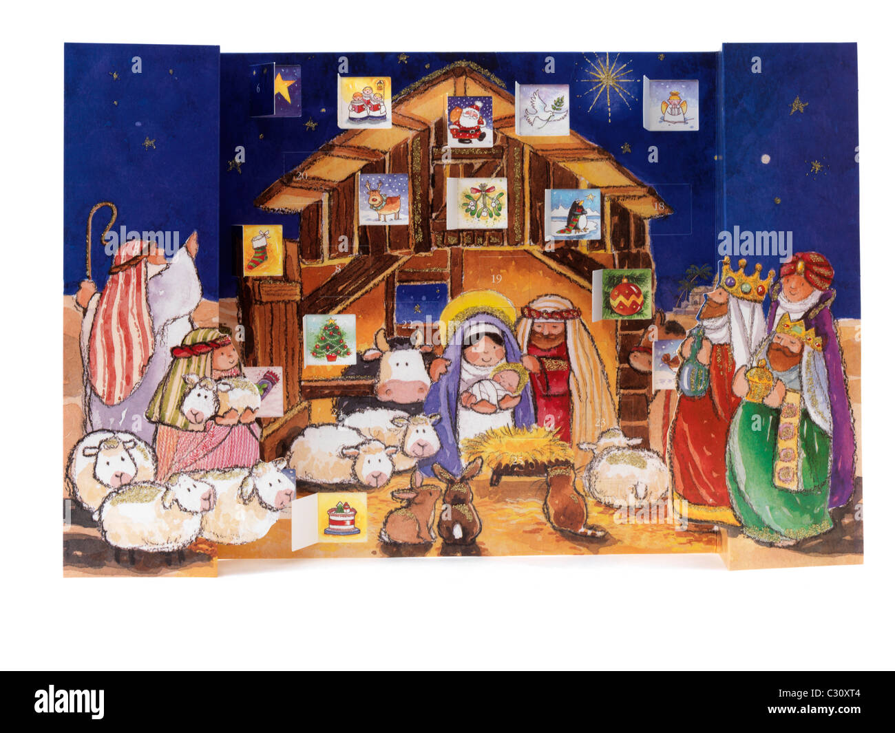 Calendrier de l'avent de noel Banque de photographies et d’images à ...
