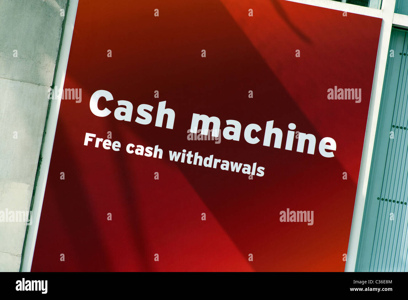Cash machine sign Photo Stock - Alamy