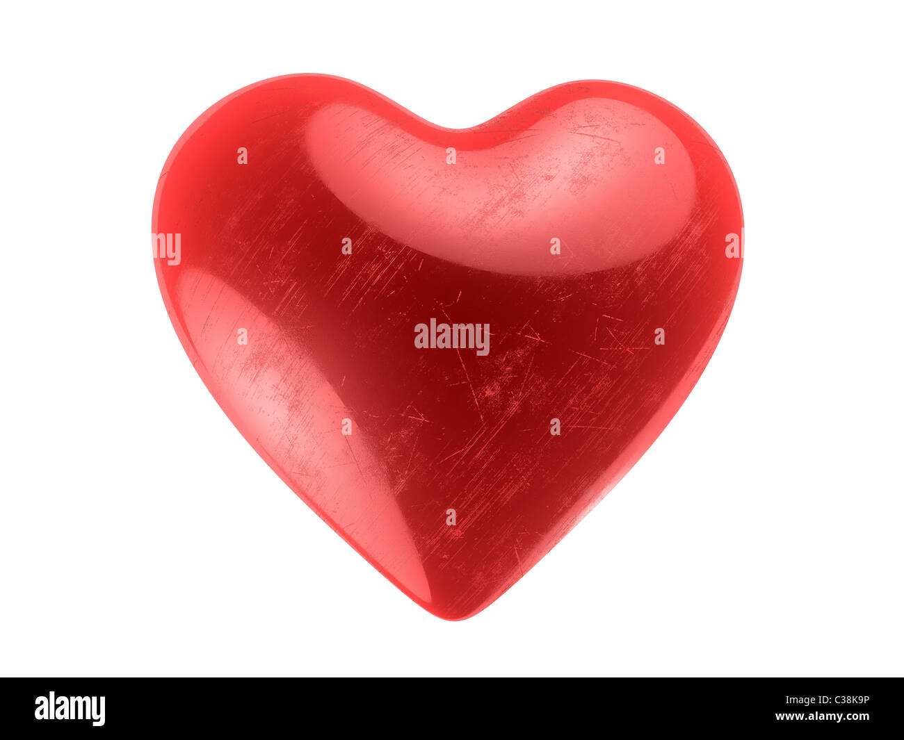 Coeur rouge 3d Banque d'images détourées - Alamy