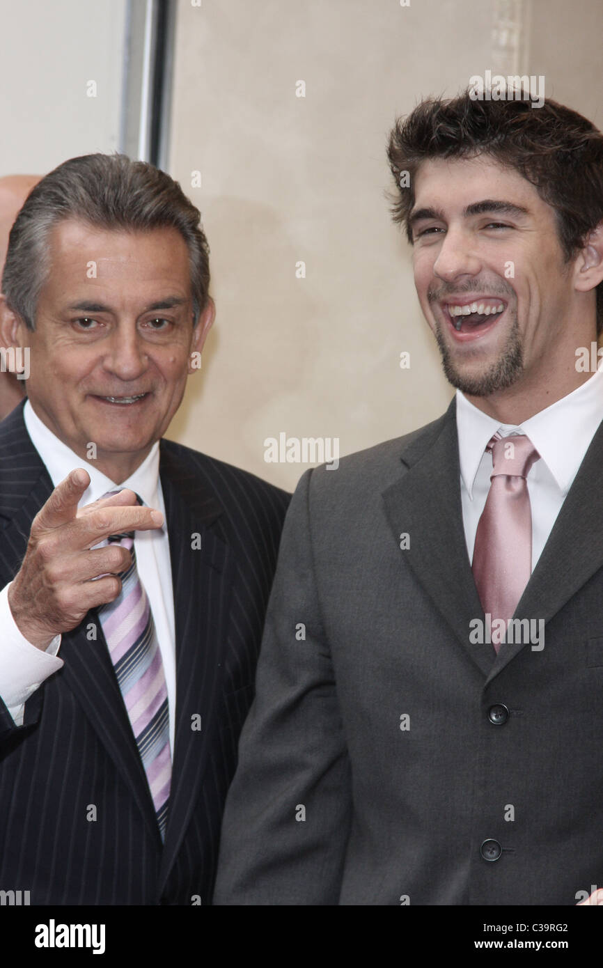 Stephen Urquhart et Michael Phelps, nageur olympique Michael Phelps ...