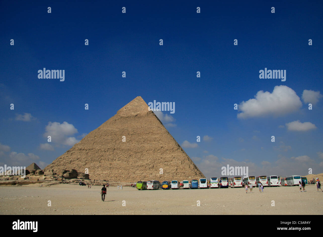 L'Khafré/Khéphren pyramide de Gizeh, Le Caire, Egypte Photo Stock - Alamy