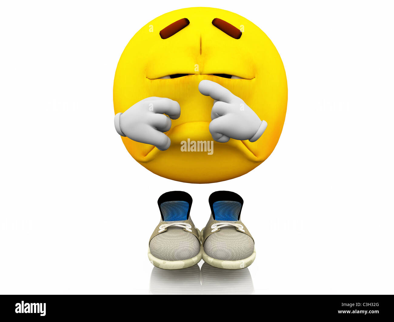 Smiley emoticon facial expression crying Banque de photographies et d ...